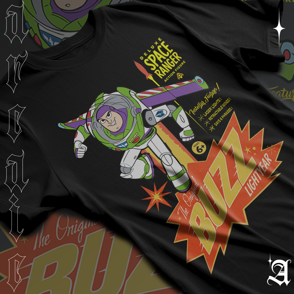 Camiseta Basica Algodao Buzz Lightyear Ao Infinito E Alem Toy Story ...