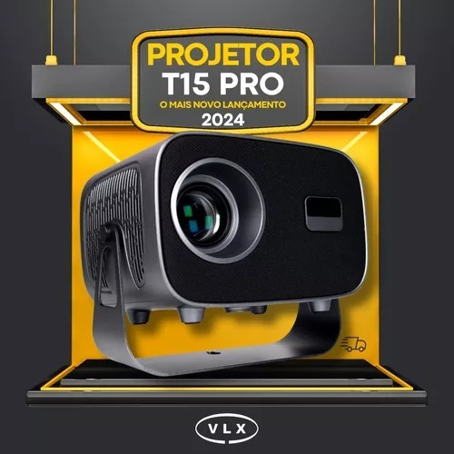 Projetor T15 Pro Portátil 4k Bluetooth Wifi Hdmi Android/lançamento ...
