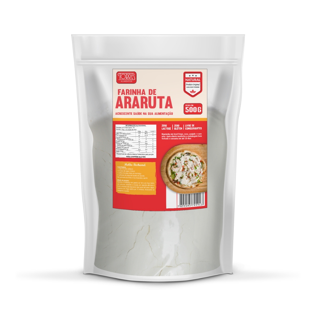 Farinha de Araruta 500g Farinha Alternativa Sem Glúten | Shopee Brasil
