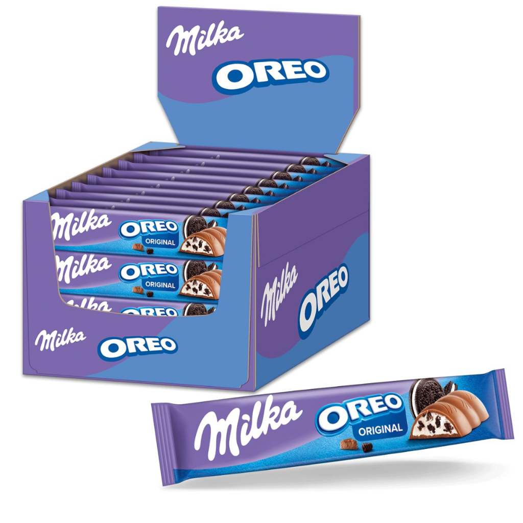 36 Barrinha De Chocolate Milka Recheio De Oreo Original 37g | Shopee Brasil