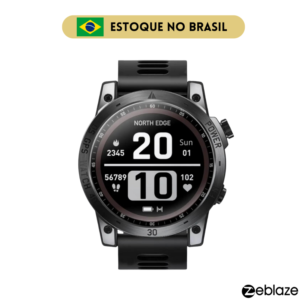 Relógio Inteligente North Edge Crossfit 3 Smartwatch Esportivo Com GPS ...