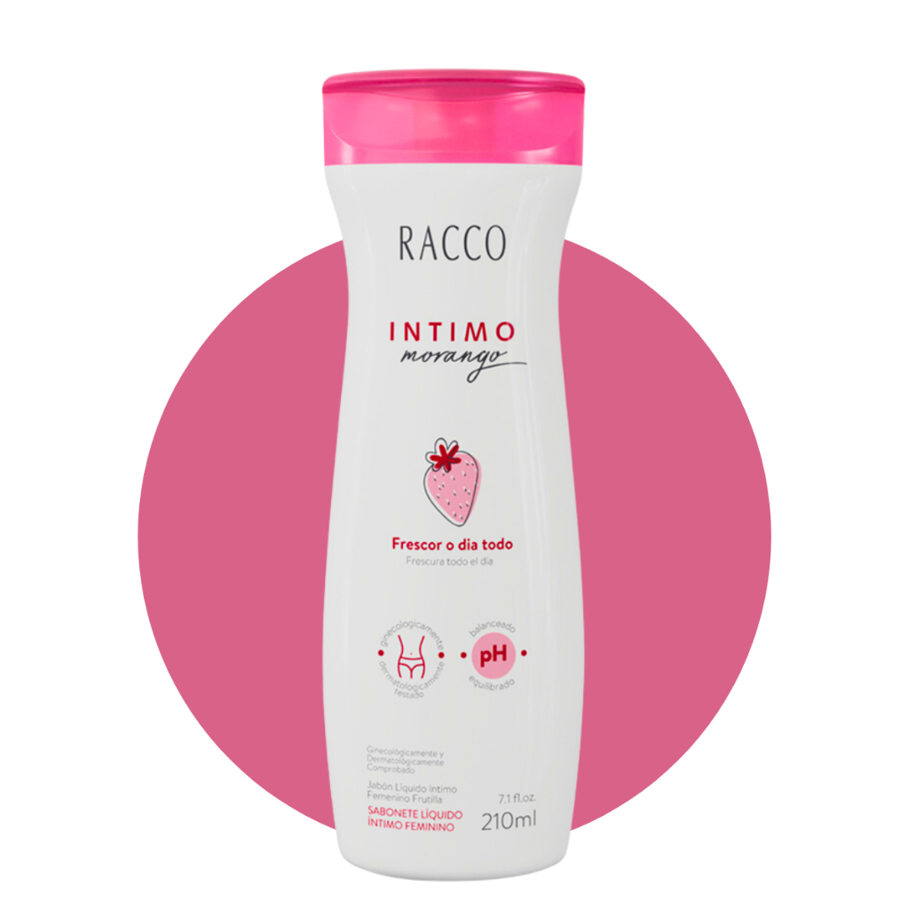 Sabonete Intimo Feminino Morango Racco 210ml Liquido Íntimo Higiene ...