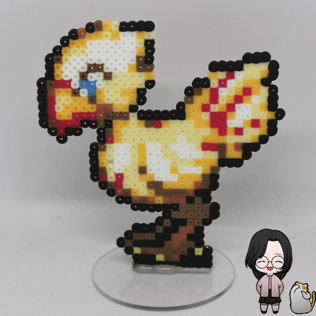 Chocobo Totem (Final Fantasy) - Pixel Art / Hama Beads | Shopee Brasil