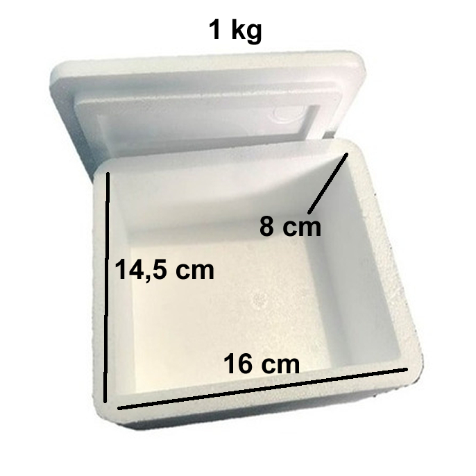 Caixinha De Isopor Medicamento 1 KG, Caixa Térmica Isopor, Caixa ...