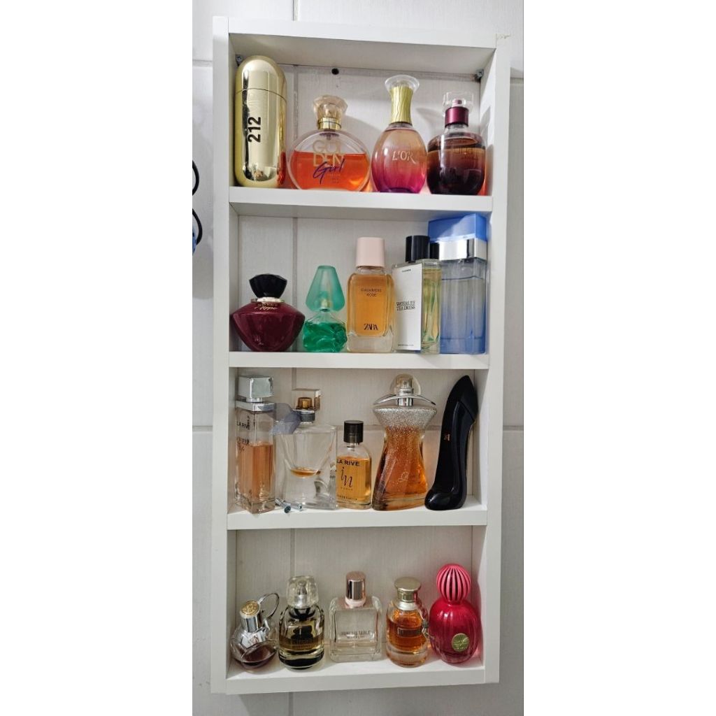 Porta perfumes em mdf cor branca | Shopee Brasil