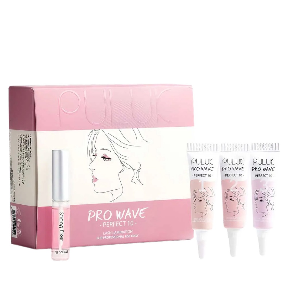 Mini Kit Lash Lifting e Brow Lamination Puluk Pro Wave | Shopee Brasil