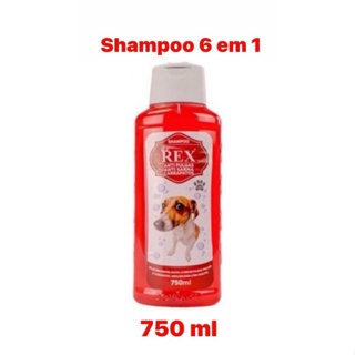 Shampoo 6 em 1 Antiparasitários Cachorros Rex 750ml | Shopee Brasil