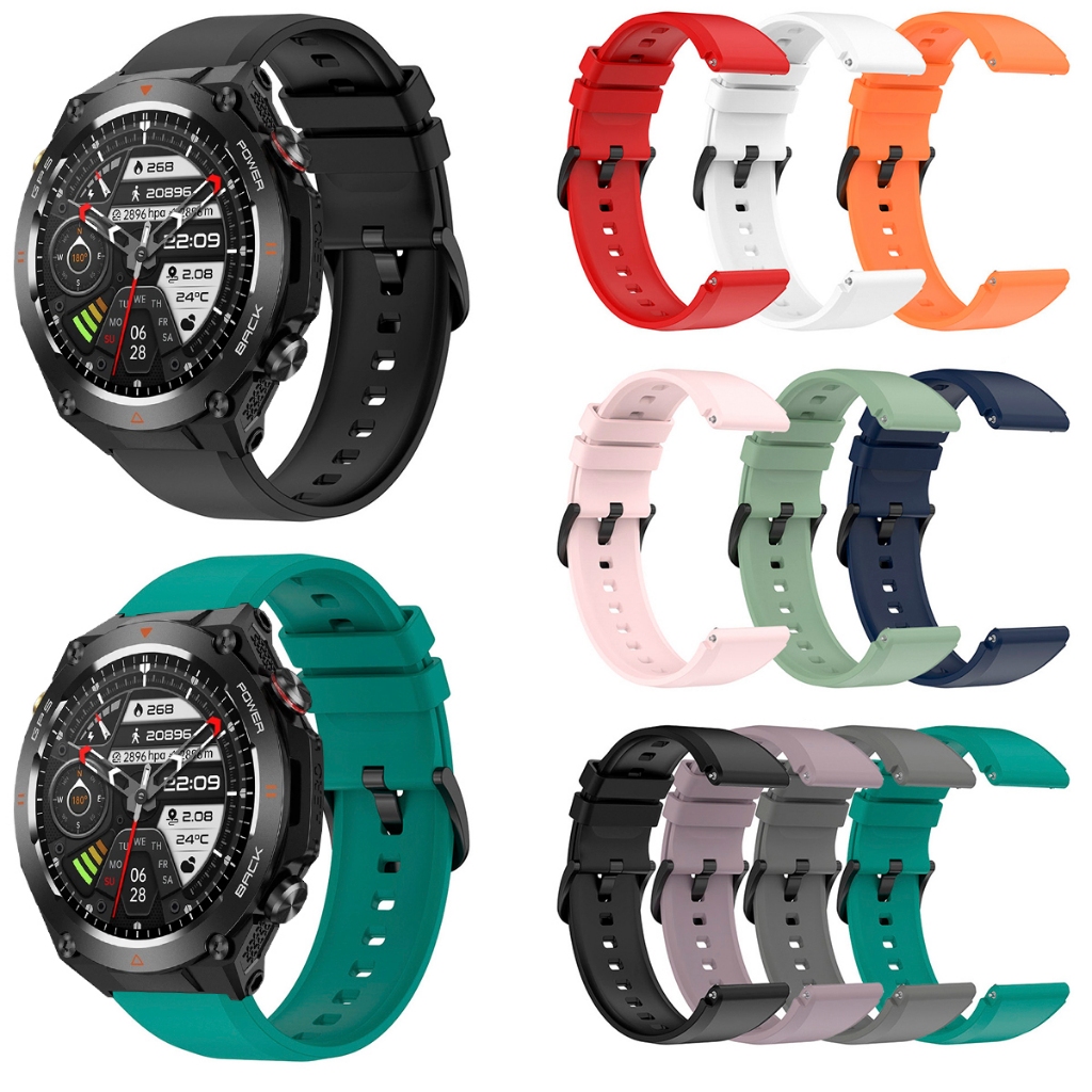 Pulseira 22mm Compativel Com Colmi V75 em Silicone ajustavel macia ...