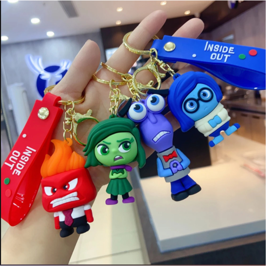 Chaveiro Divertidamente Inside Out 3D ORIGINAL Action figure Alegria ...