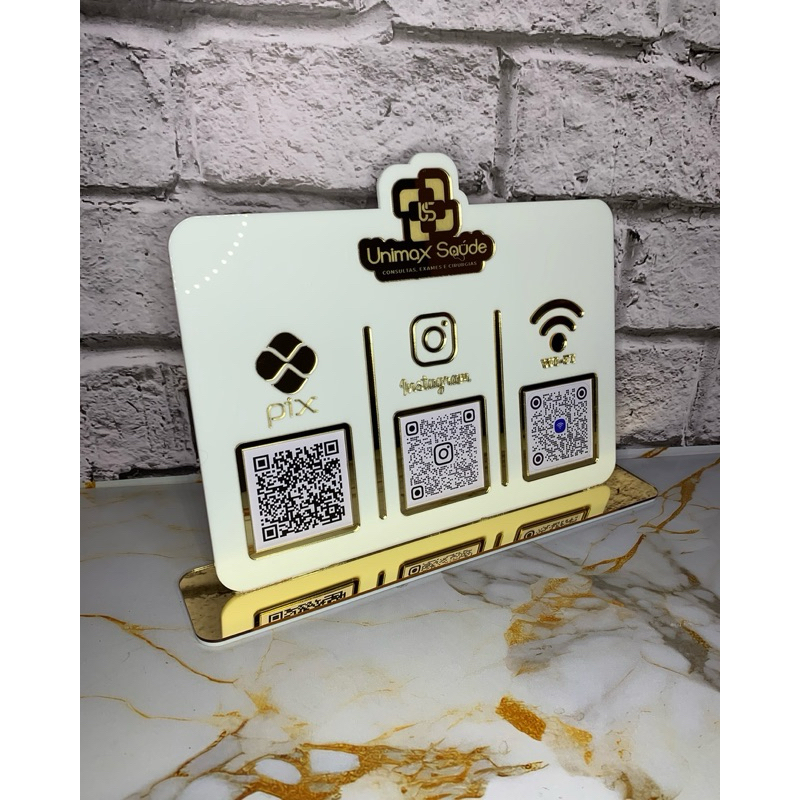 Placa QR code Acrílico | Shopee Brasil