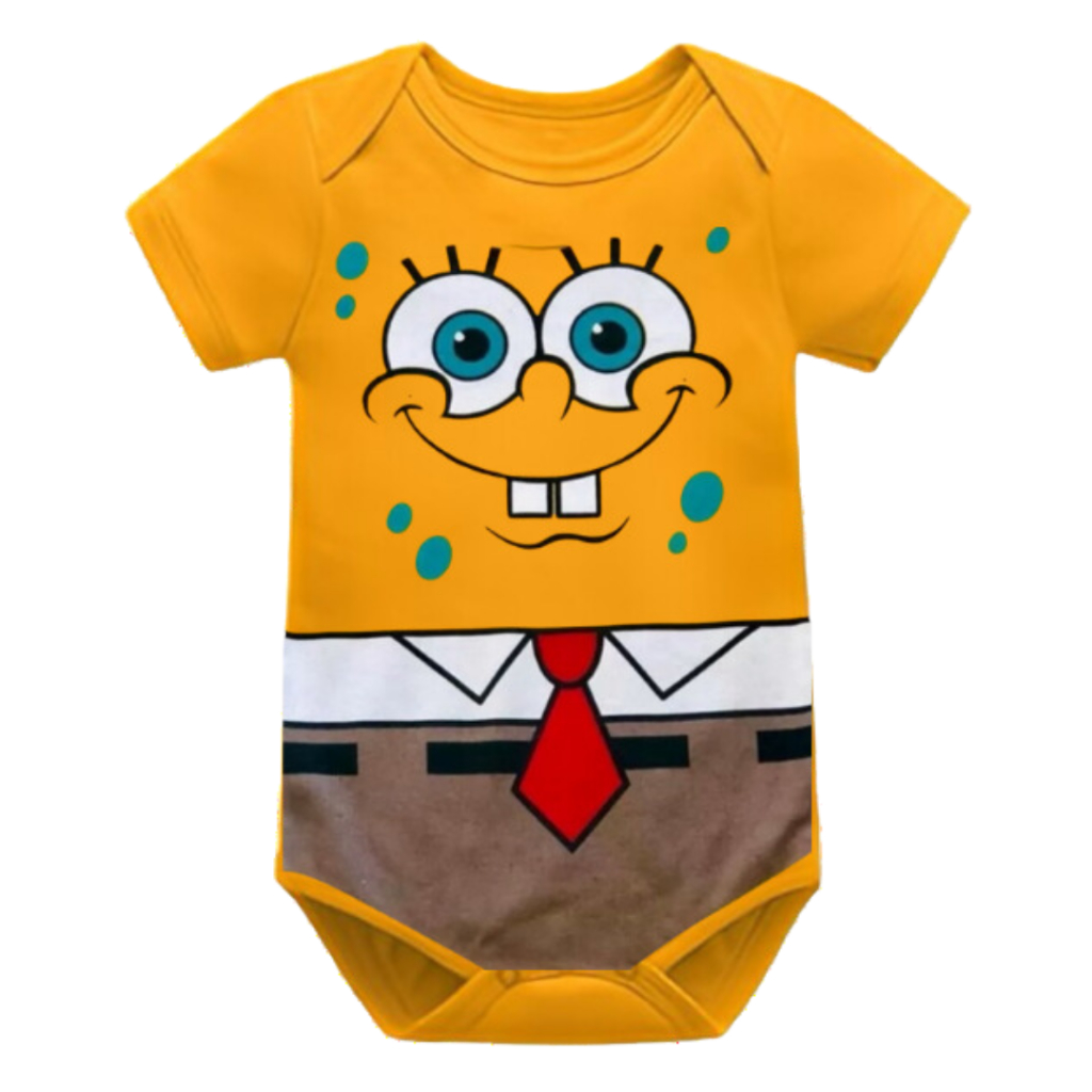 Body Bebe Bob Esponja Macacao Tematico Infantil Personagens Fantasia ...