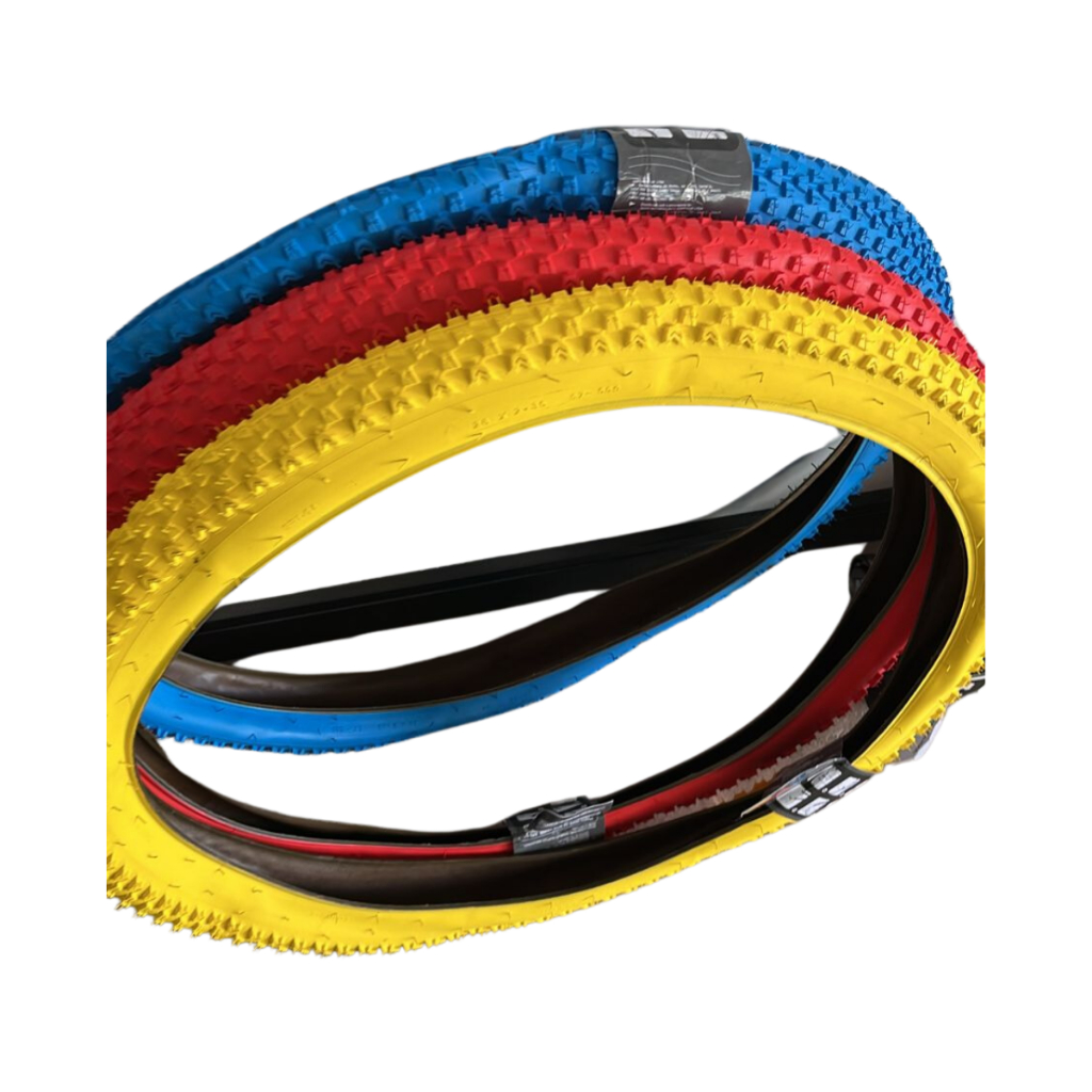 Pneu De Bicicleta Mtb Dsi Colorido Aro 26 X 2.35 Balão Cravo | Shopee ...
