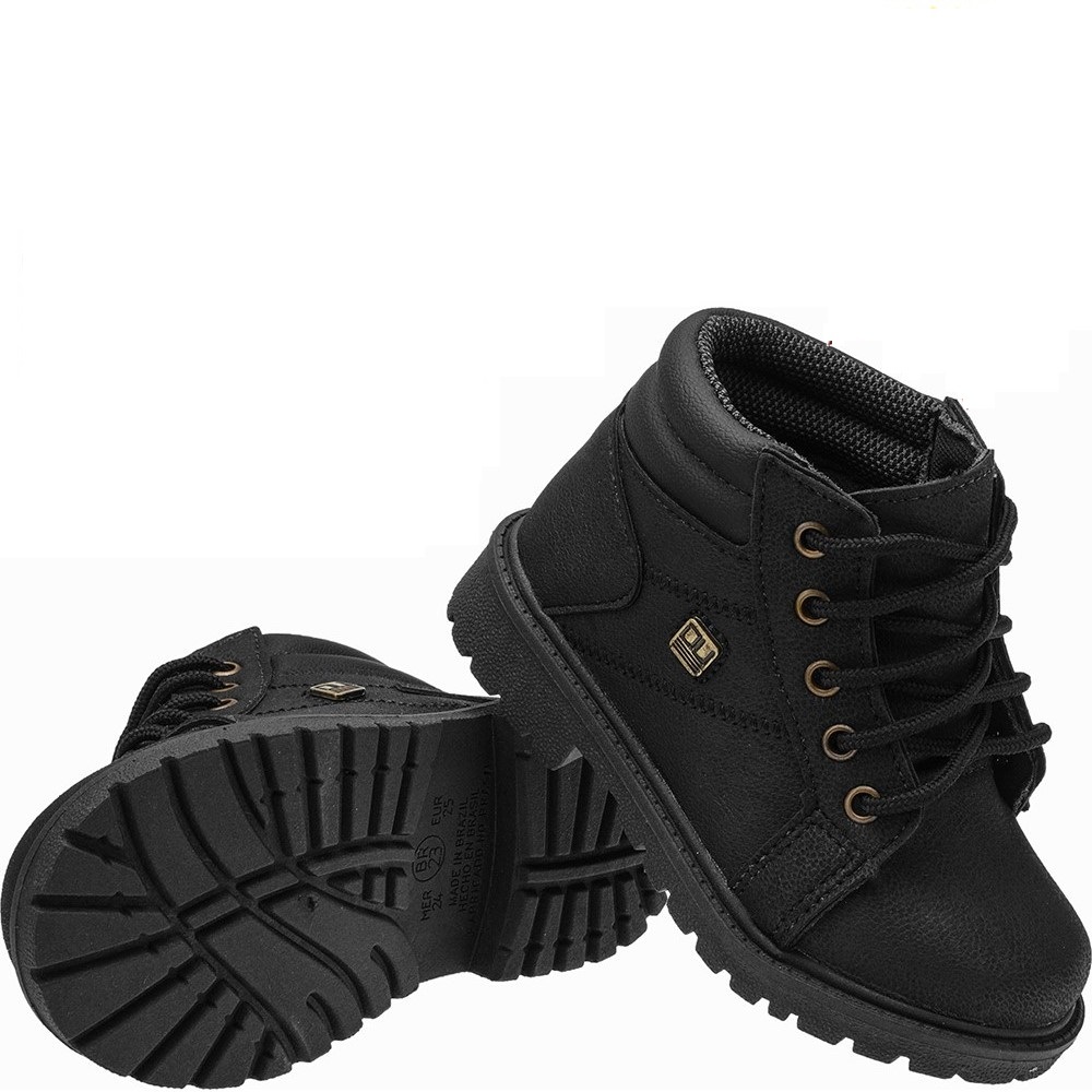 Bota Coturno Infantil Masculino Menino Botinha Leve | Shopee Brasil