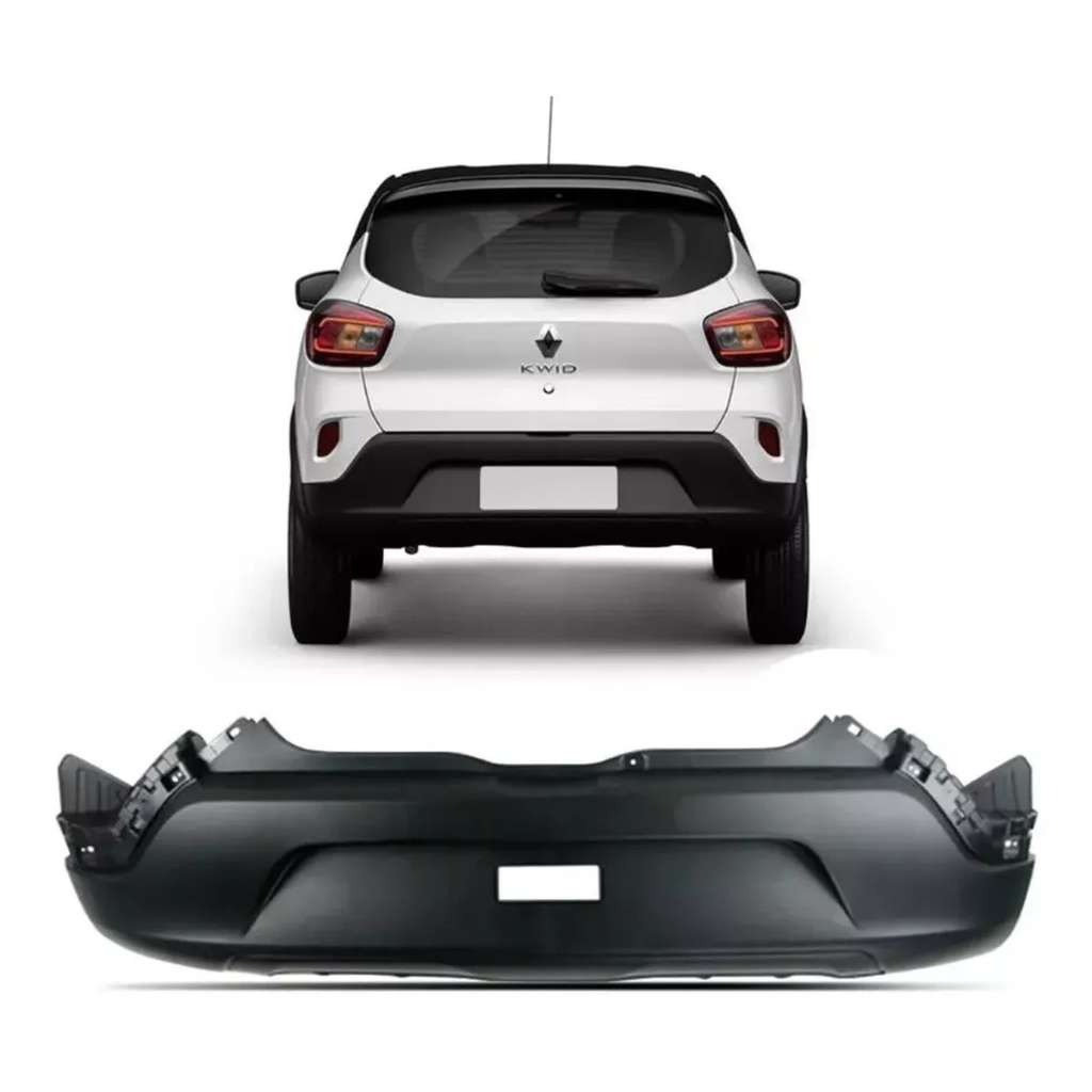 parachoque traseiro renault kwid 2018 2019 2020 2021 2022 | Shopee Brasil