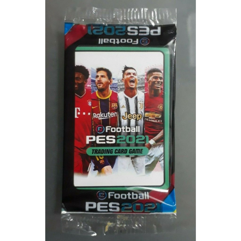 Lote c/ 4 pacotinhos envelopes de Football PES 2021 Trading Card Game ...