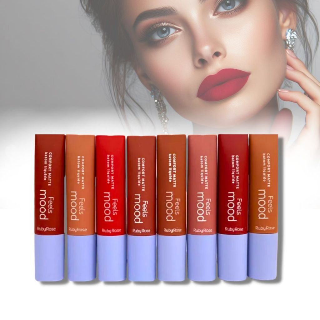 Batom Líquido Comfort Matte Feels Mood - Ruby Rose | Shopee Brasil