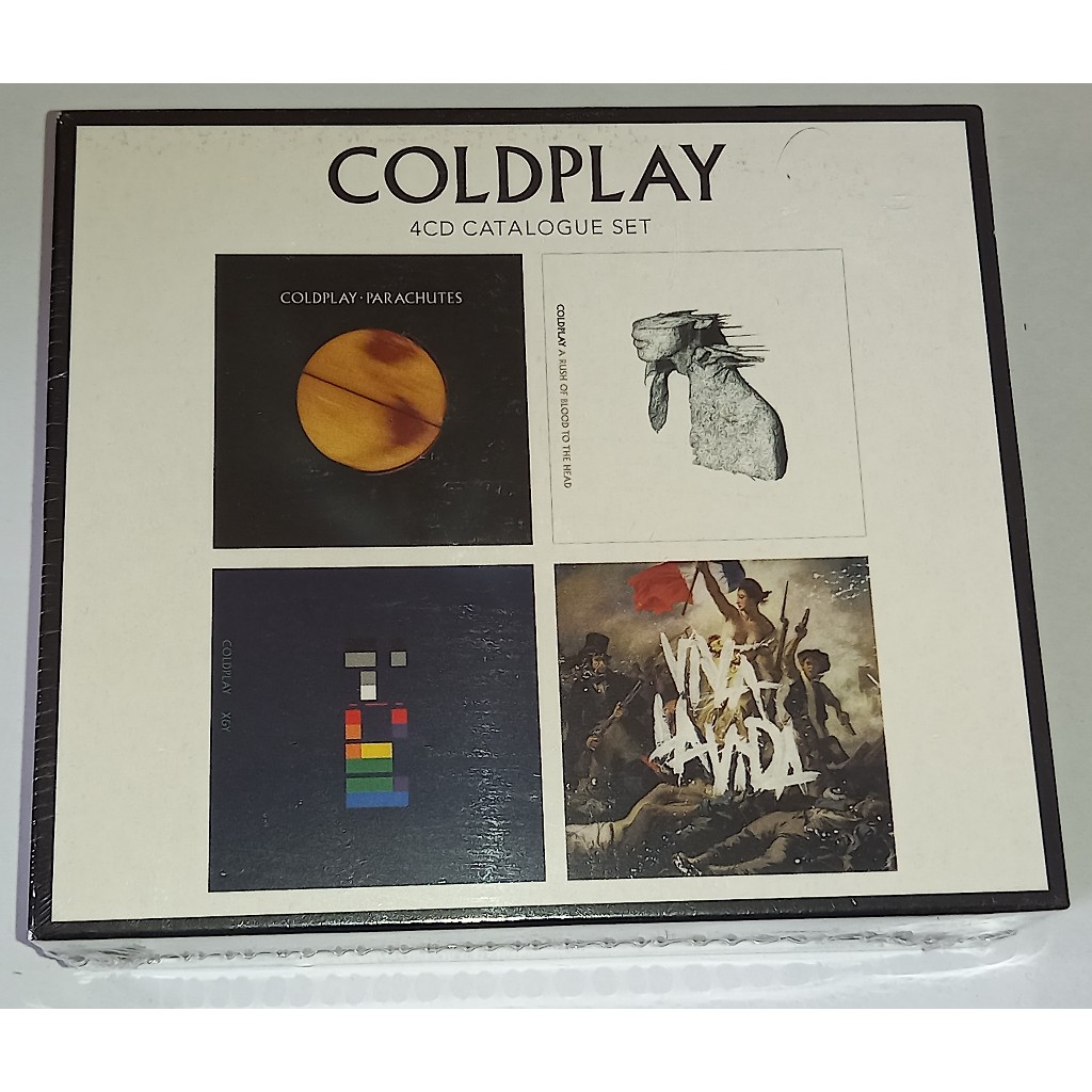 Coldplay - 4cds Catalogue Set (box Lacrado) | Shopee Brasil