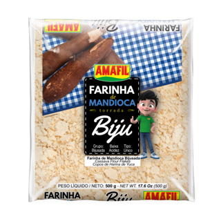 Farinha de Mandioca 500g Biju Torrada Amafil | Shopee Brasil