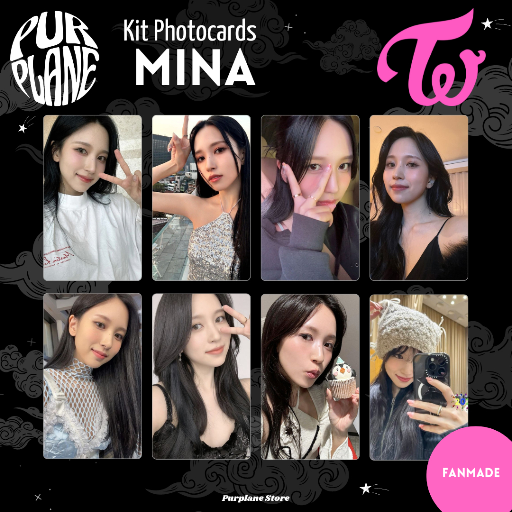 Mina Selca Photocards Twice Kpop Fanmade | Shopee Brasil