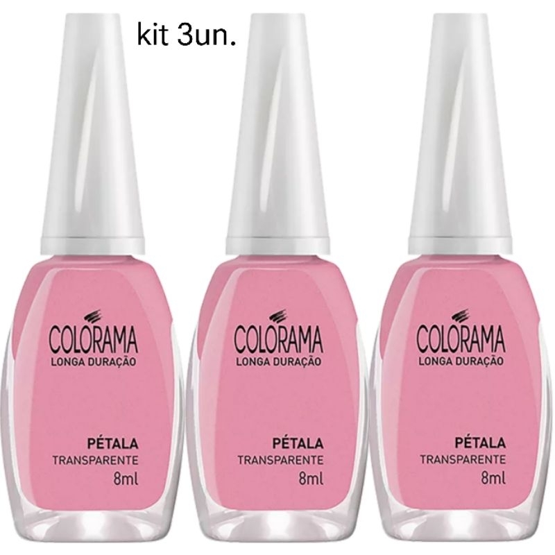 Kit 3 Esmalte Colorama Pétala | Shopee Brasil