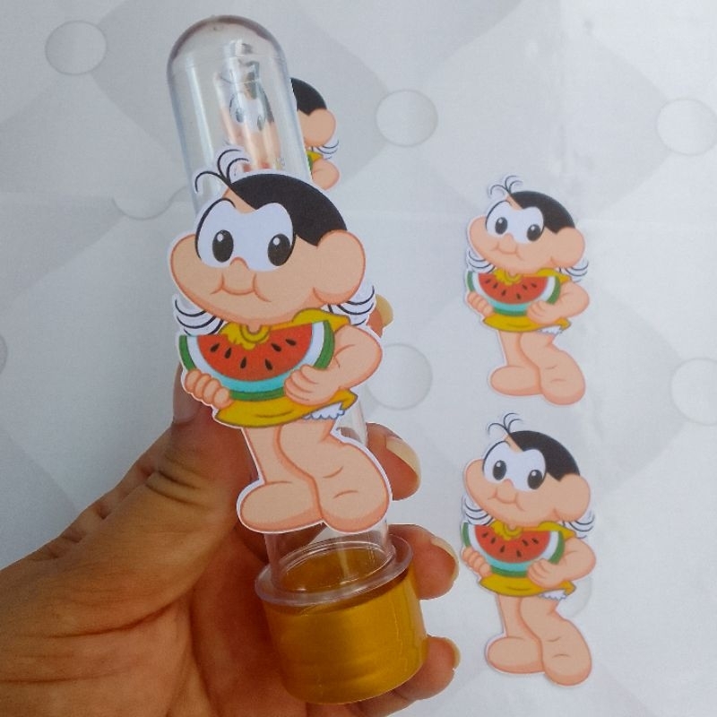 kit com 20, 30, 40 ou 50 Tag Personalizados Magali, Aplique para Tubete ...