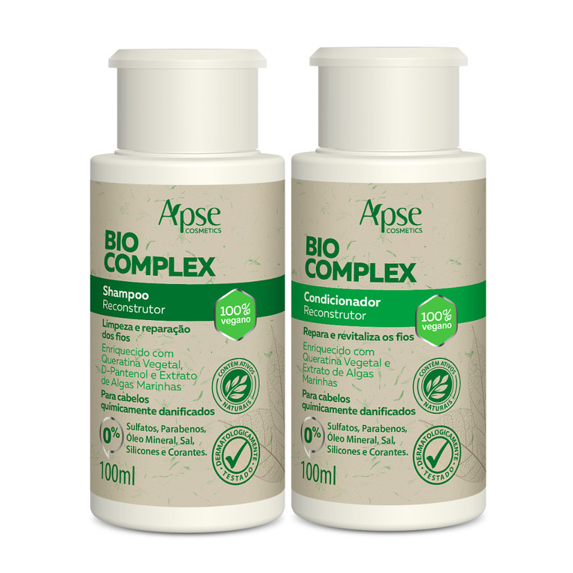Kit Viagem Apse Bio Complex - Shampoo + Condicionador Restauraçao ...