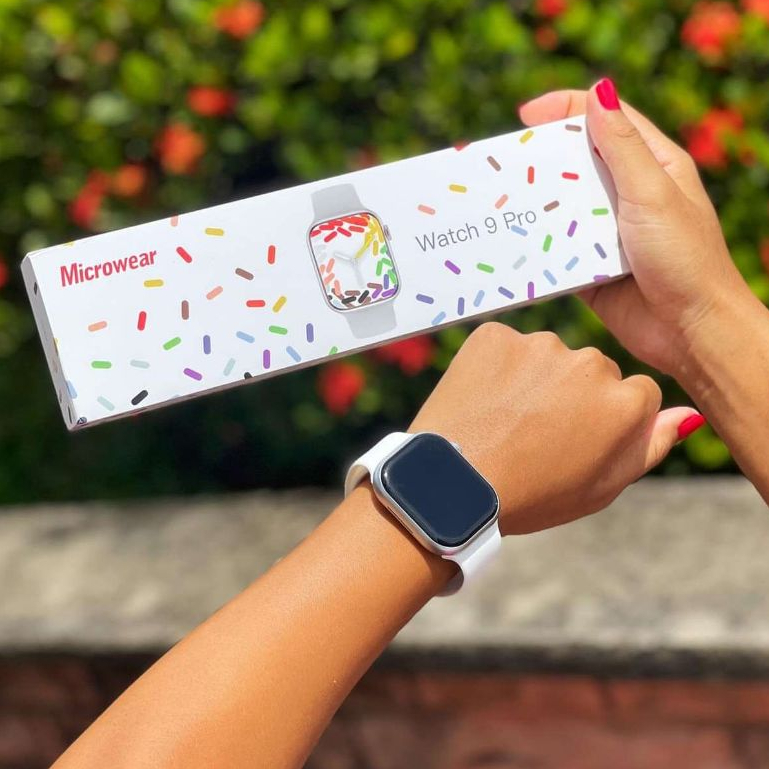 Smartwatch W29 Pro Microwear Série 9 Temperatura Corporal Ilha Dinâmica ...