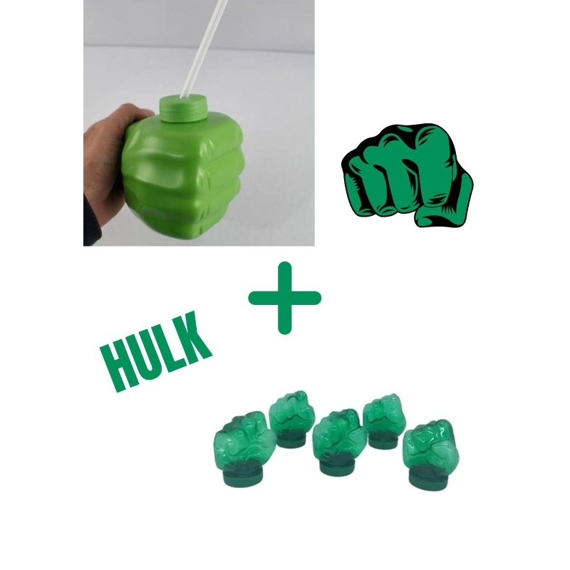 kit 10 mini baleiro mão do Hulk + 1 Copo c canudo 3D mão do Hulk 500ml | Shopee Brasil