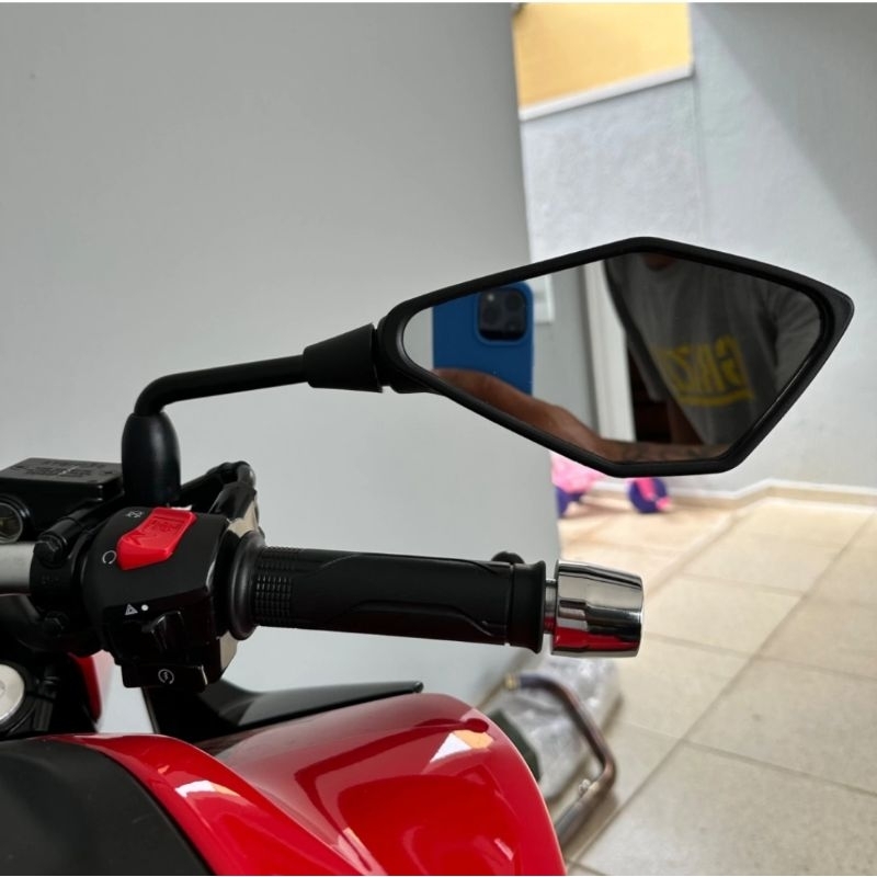 RETROVISOR MODELO KAWASAKI Z400 MINI HASTE 90 GRAUS ROSCA HONDA ...