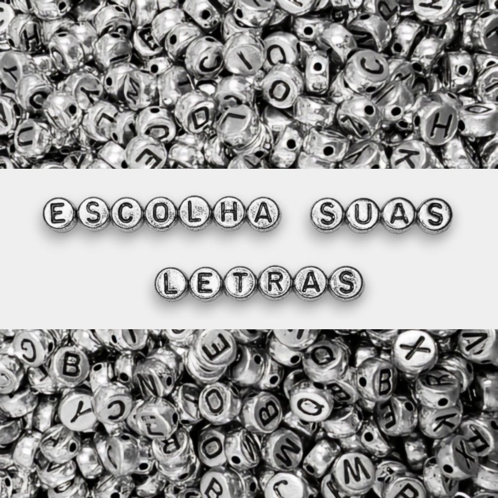 Entremeio Letras Separadas 50pçs A Sua Escolha Miçanga Infantil ...