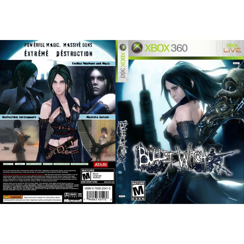 Bullet Witch para Xbox 360Lt com capa | Shopee Brasil
