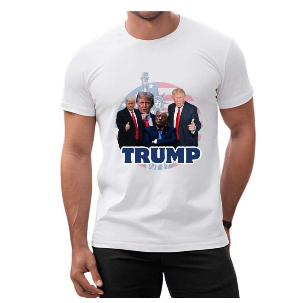 Camisa básica camiseta masculina feminina do presidente Donald Trump ...