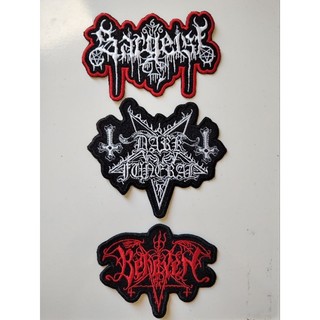 PATCH BORDADO TERMOCOLANTE-BANDA- BLACK METAL- rock- sargeist- dak ...