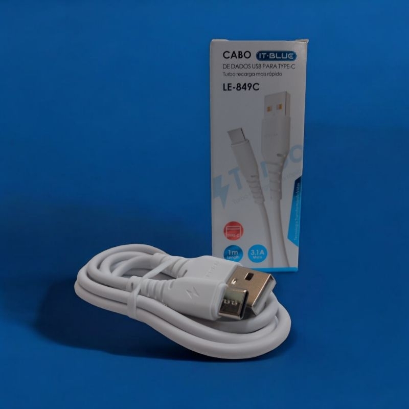 Kit 2 e 3 Cabo Tipo C Usb Turbo Itblue 3.1A LE-849C Celular | Shopee Brasil