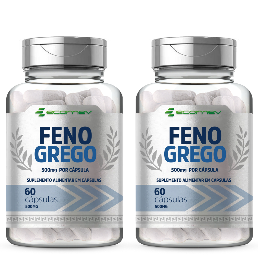 2Un Feno Grego Puro 500Mg 120 Cáps (Desempenho Fisico) Ecomev | Shopee ...