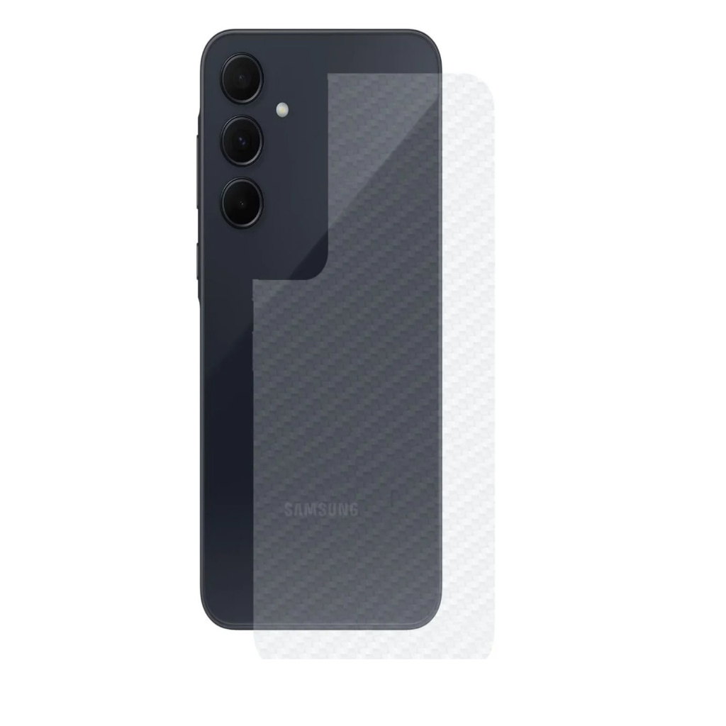 Película Traseira Verso Fibra De Carbono P/ Samsung Galaxy A55 / Galaxy ...