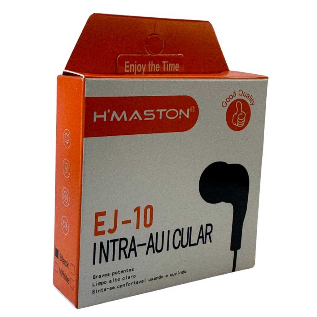 Fone De Ouvido Intra-auricular EJ-10 Celular Computador Tablet | Shopee ...