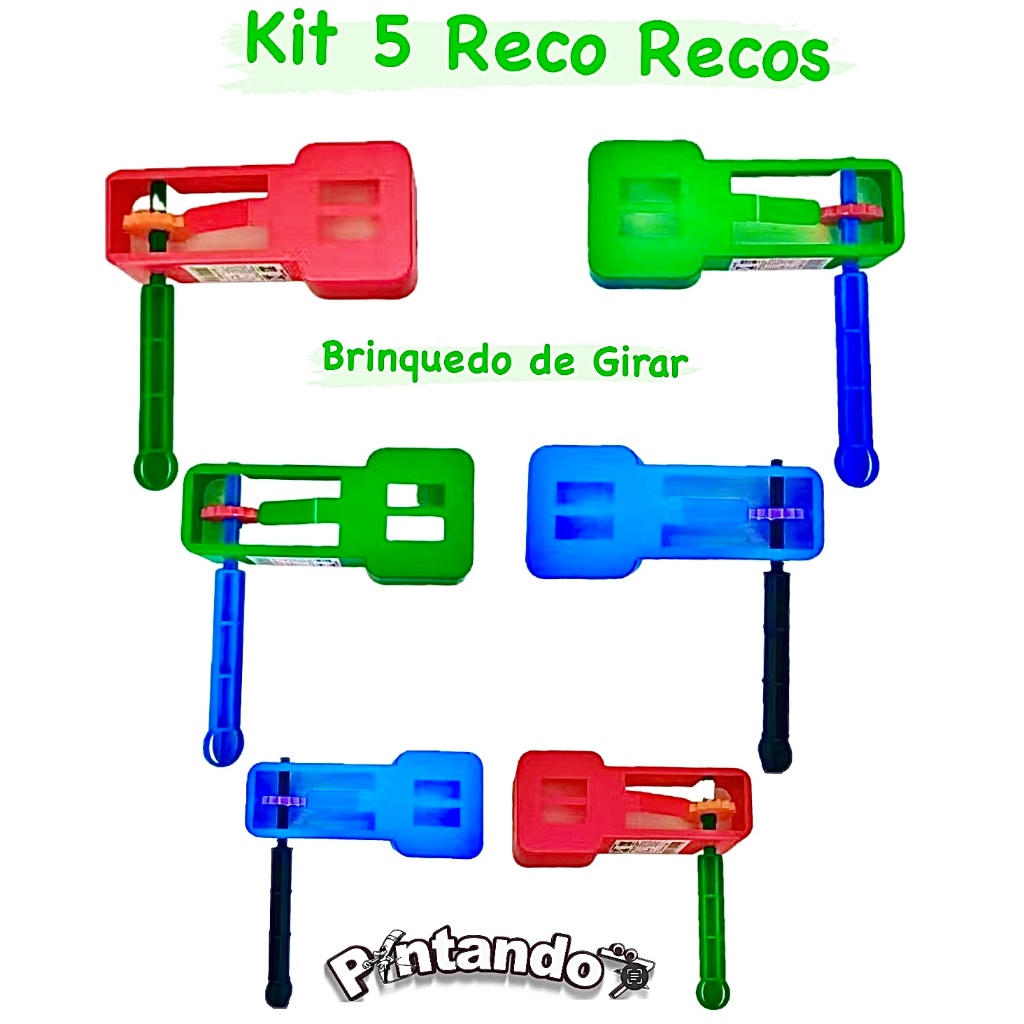 Kit 5 Reco Recos Instrumento Musical Brinnquedo Infantil Lembrancinha | Shopee Brasil