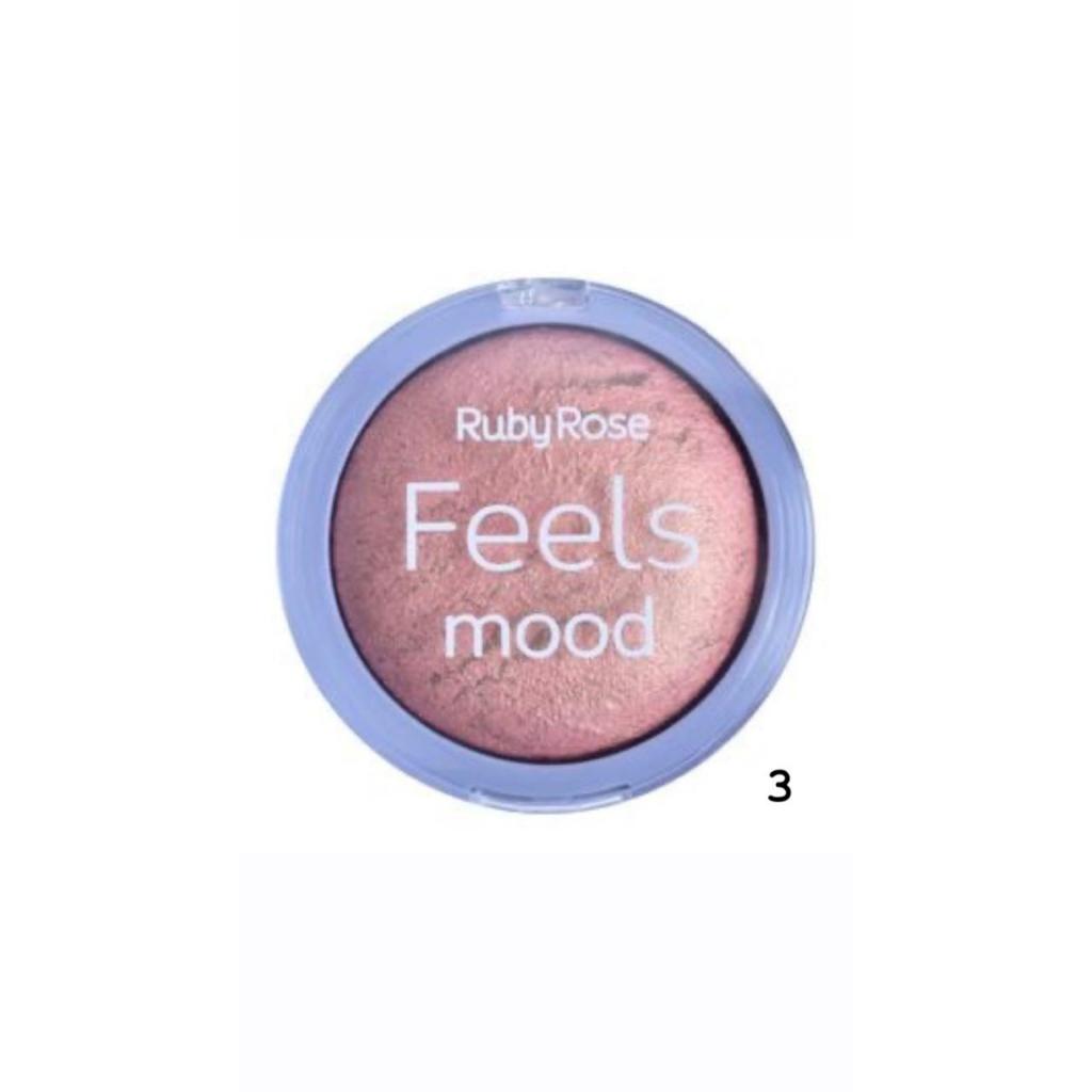 Blush Baked Feels Mood - Ruby Rose - Número 3 - Efeito Glow - Pele Iluminada - 3 em 1 | Shopee ...