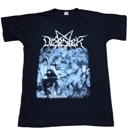 Camiseta Banda de Metal Desaster Divine Blasphemies 100% Algodão @metal ...