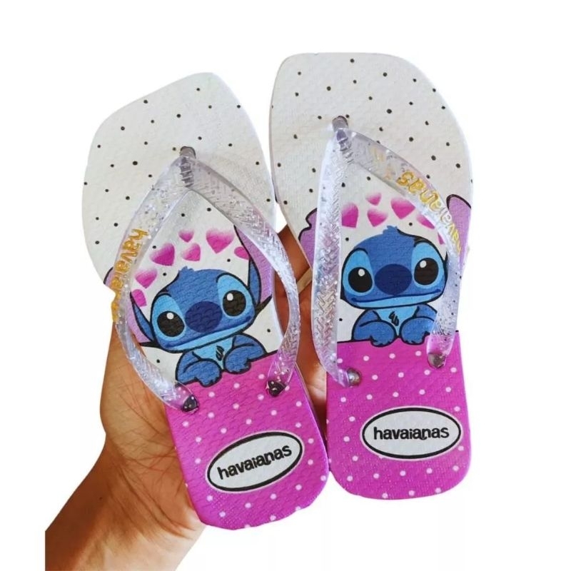 Chinelos stitch rosquinha Infatil Lançamento Ante Derrapante | Shopee ...