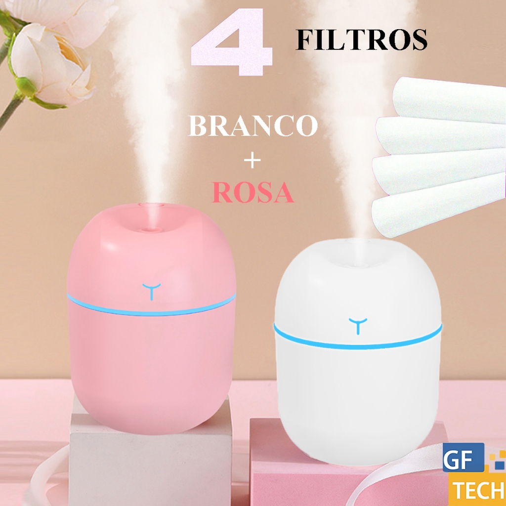 Mini Umidificador De Ar 220ml Ultrassônico Com Led Para Quarto ...
