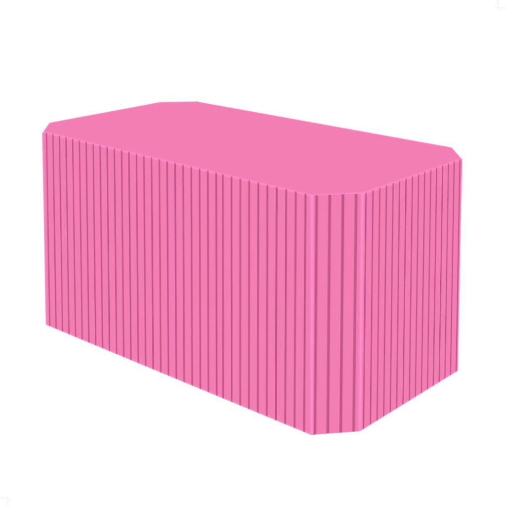 Capa Decoração de Mesa Ripado Rosa Festa Em Tecido Veste Fácil - MSA-93 ...