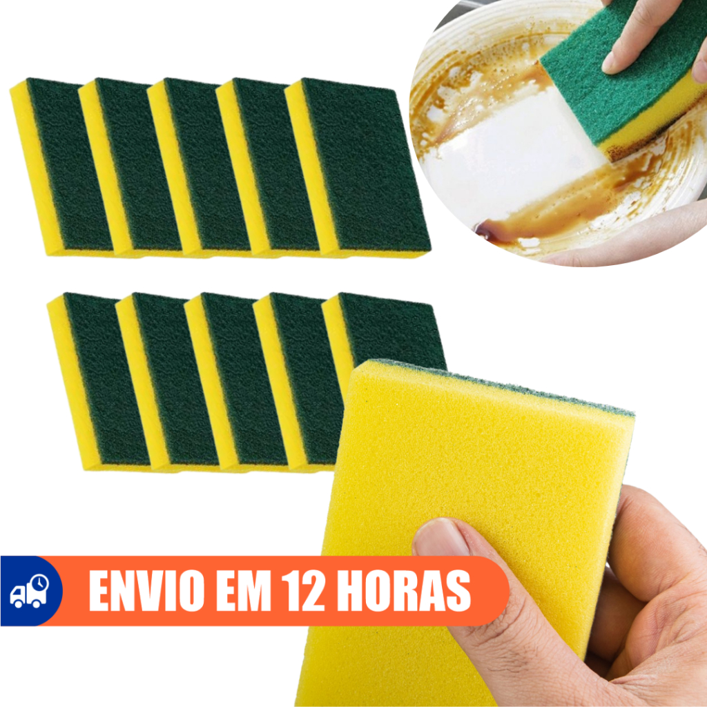 Esponja Multiuso Dupla face 10 un Nobre | Shopee Brasil