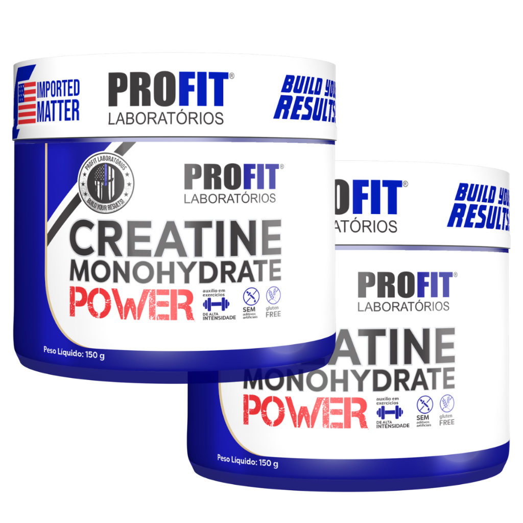 Creatina Monohidratada Power Profit 150g - Unidade ou Kit com 2 ...