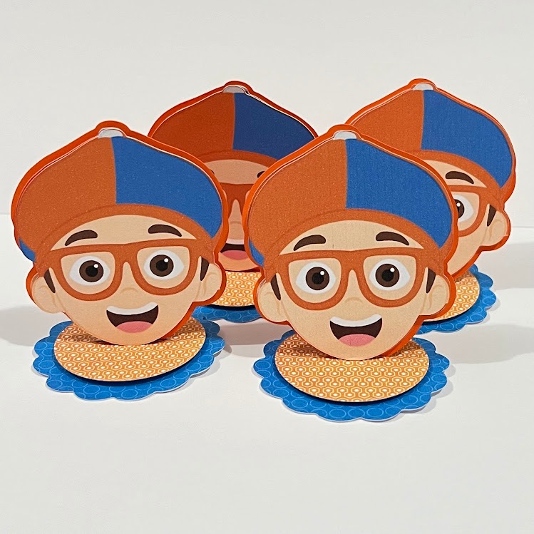 Kit Aplique 3D, Tag Personalizada Blippi Topper, Festa, Lembrancinha ...