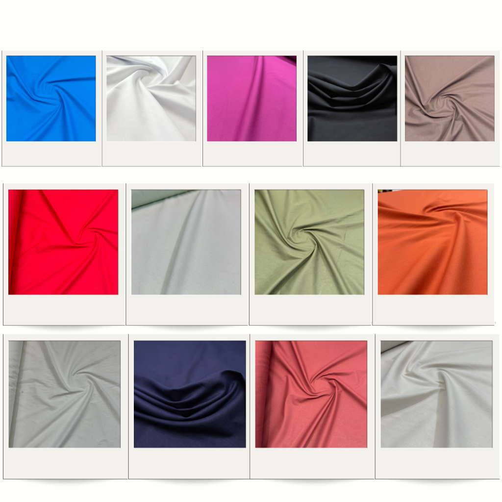 Tecido Tricoline Liso Premium 100% Algodão 1,40m Para Roupas Femininas ...