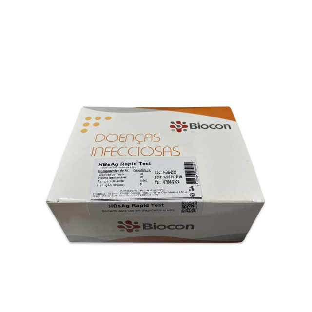 HIV 1/2 RAPID TEST - C20 unidades Biocon | Shopee Brasil
