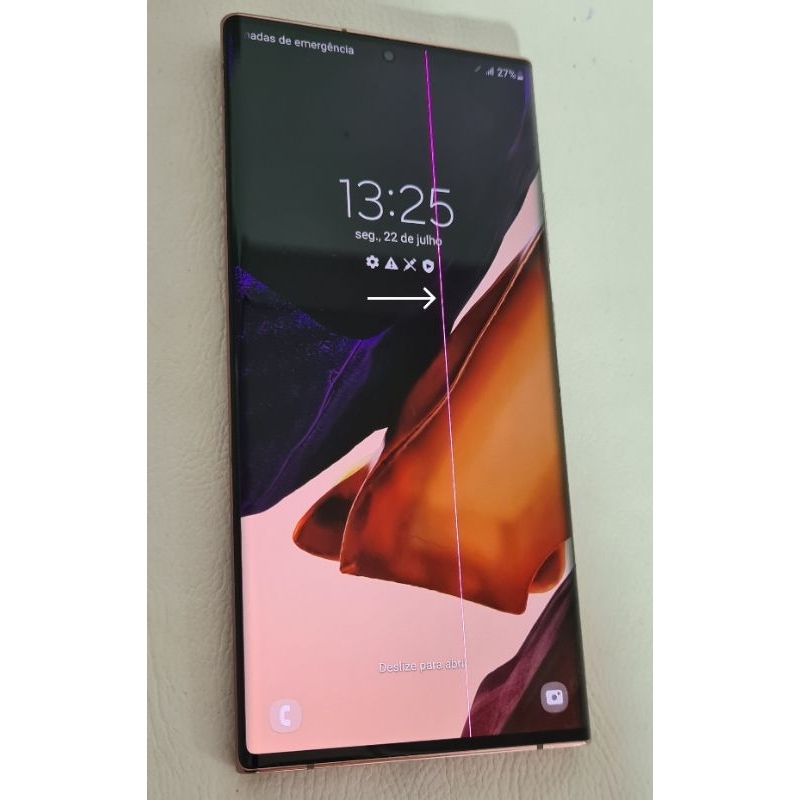 Samsung Galaxy Note 20 Ultra 5G 256GB SM-986B Usado (Com Linha Vertical ...