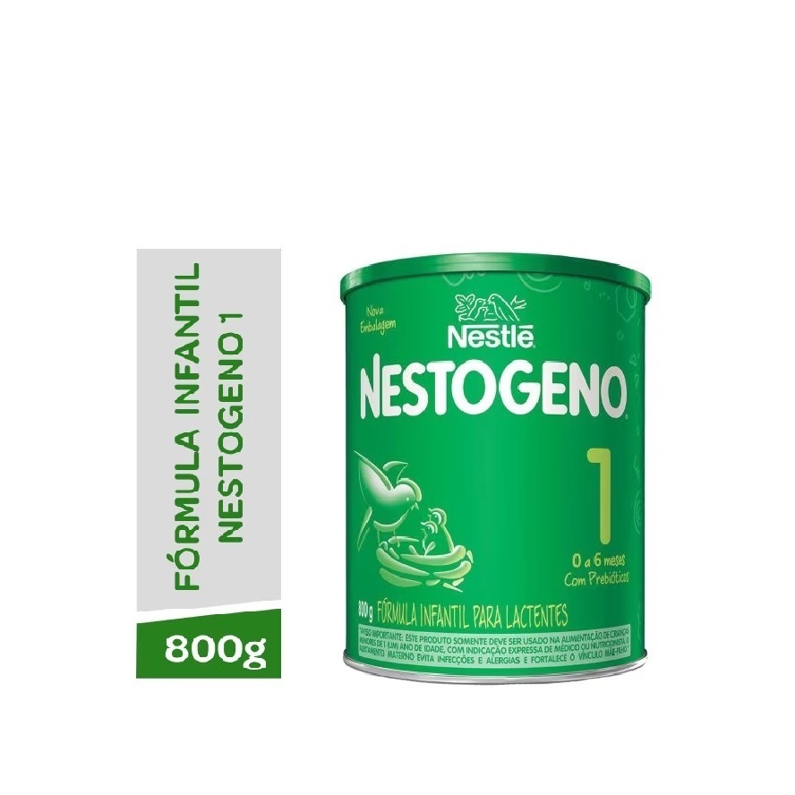Fórmula Infantil Nestogeno 1 (0 - 6 Meses) 800g Nestlé | Shopee Brasil
